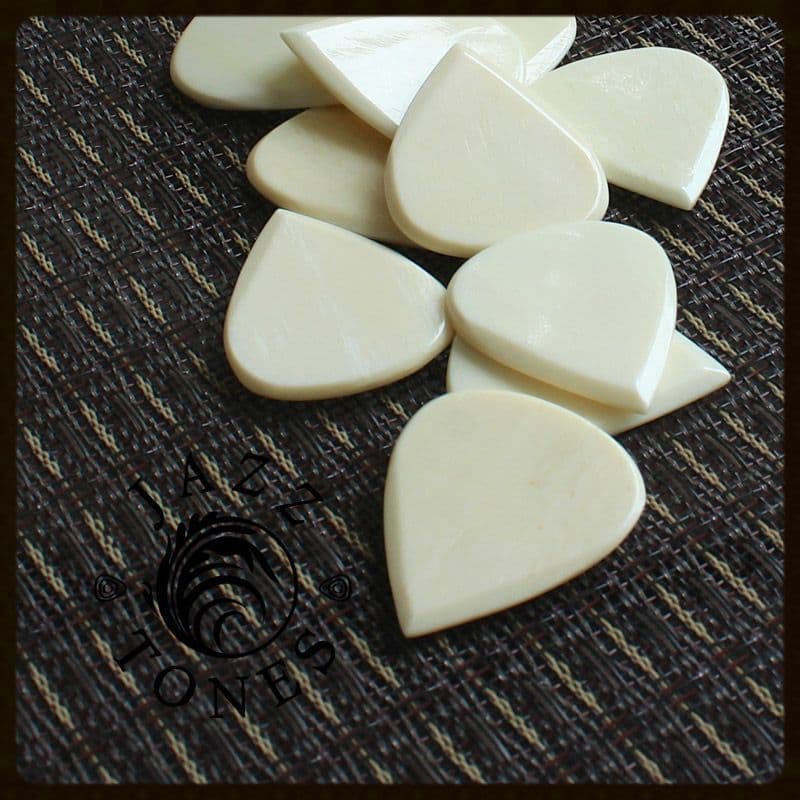 Jazz Tones - Bone - 4 Guitar Picks | Timber Tones
