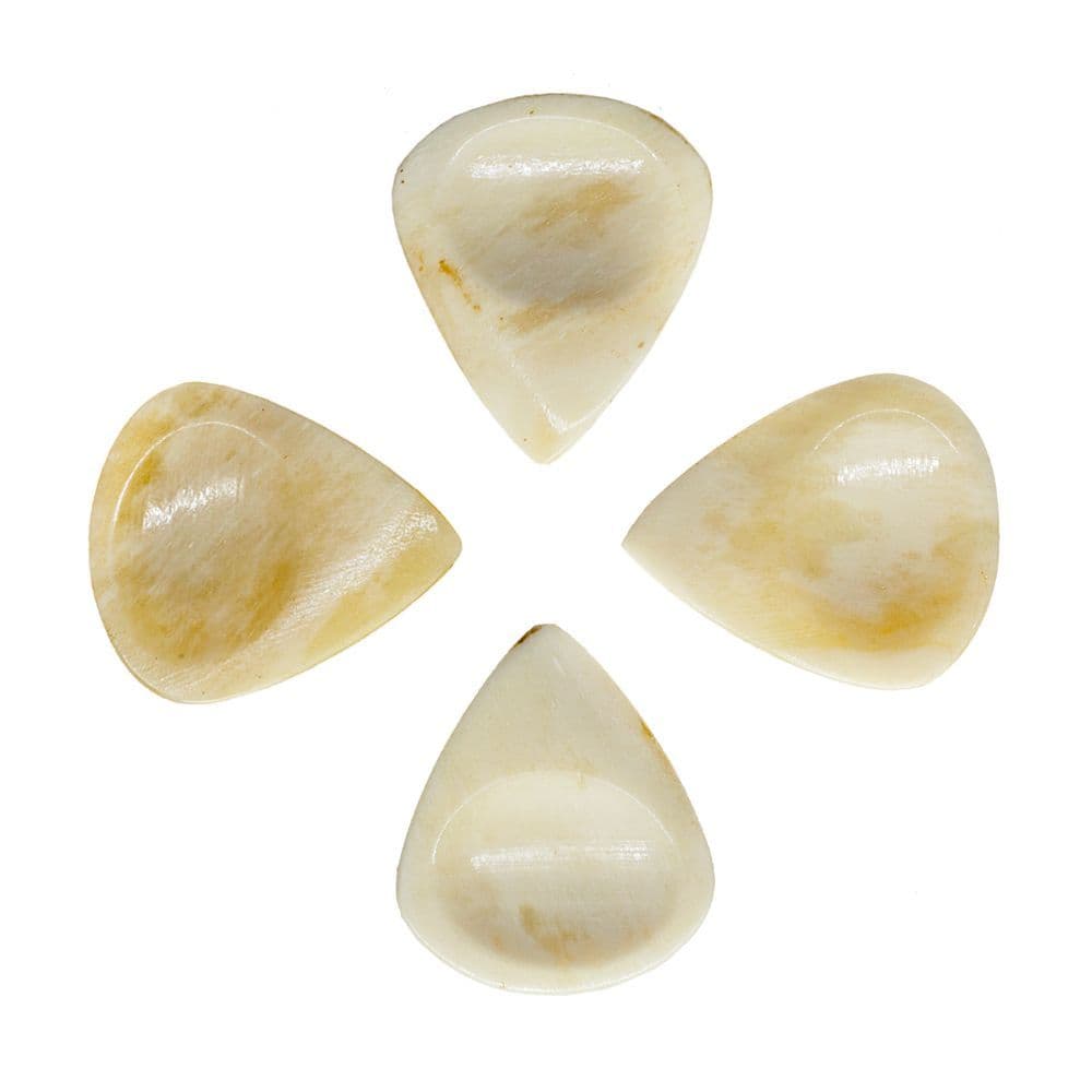 Lefty Tones - Bone - 4 Guitar Picks | Timber Tones