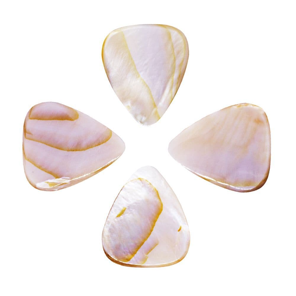 Shell Tones - Mussel Shell - 4 Guitar Picks | Timber Tones