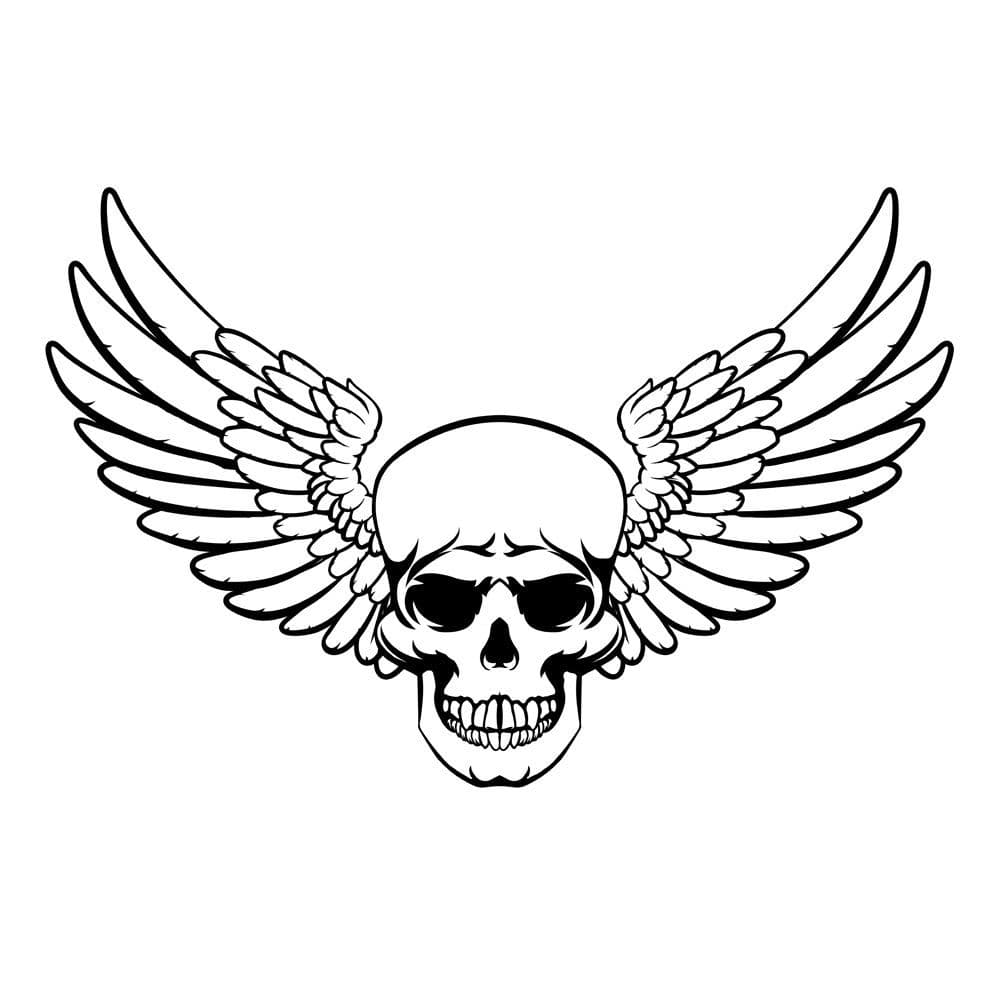 WINGED SKULL