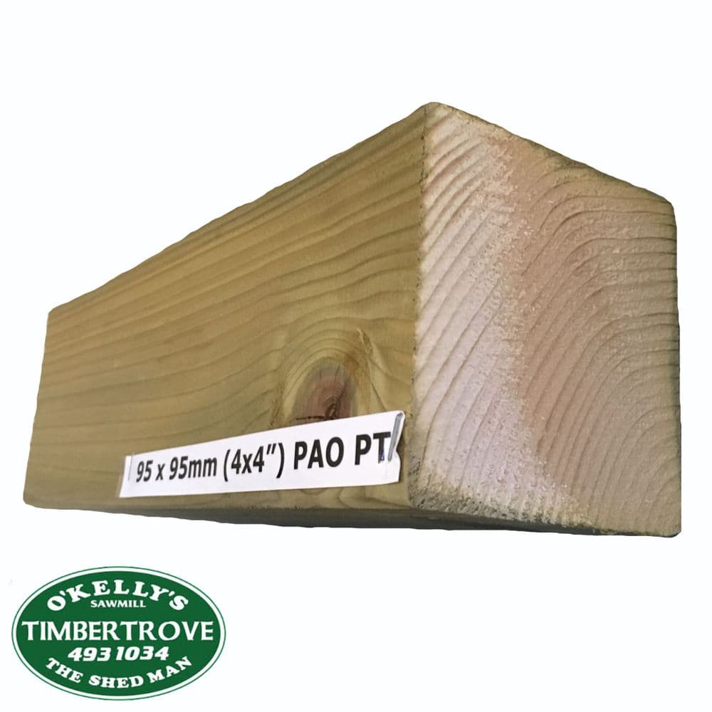 4 inch Smooth Timber Posts | Planed Timber Posts | Rounded Edge Post
