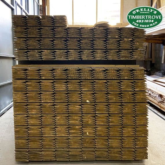 5x1 Log Effect Timber | Barrel Board Pine Timber