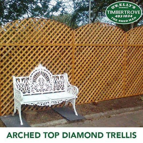 Buy Diamond Timber Trellis Fence Panels | Trellis Dublin