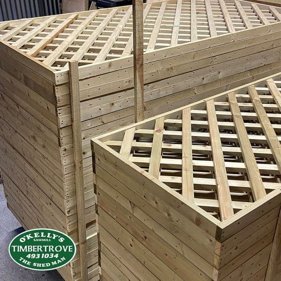 Buy Diamond Timber Trellis Fence Panels | Trellis Dublin