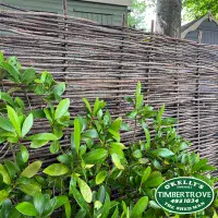 Hazel Wood Fence Panel | Natural Willow Fencing