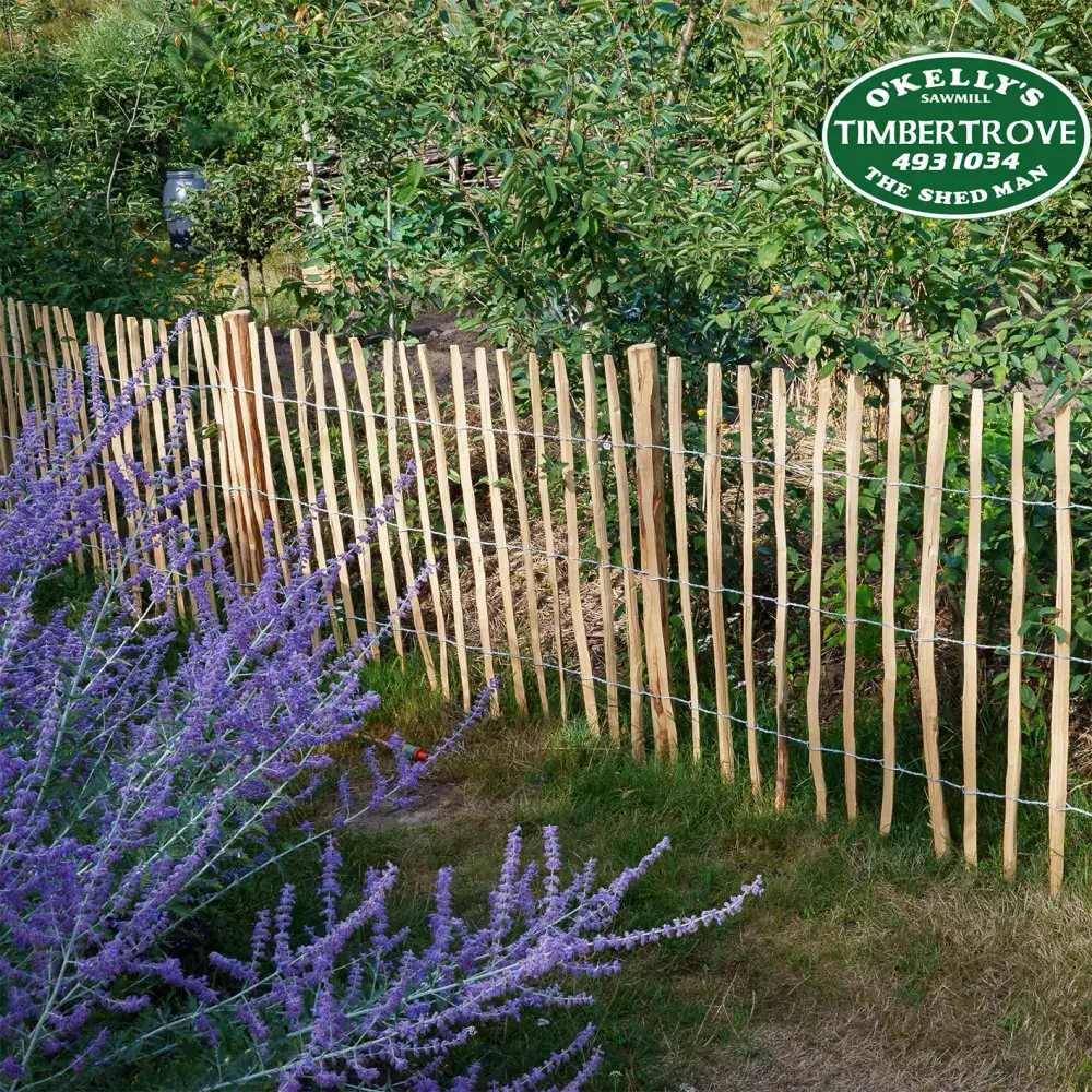 Hazel Picket Rail Fencing | Chestnut Roll Fencing