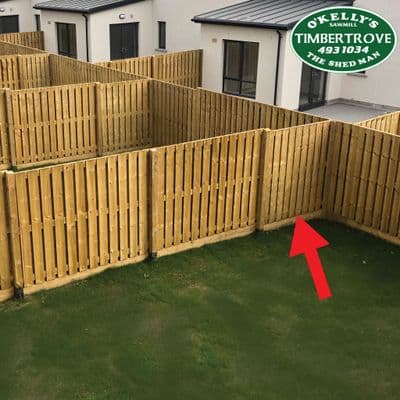 Weather Sheeting Timber Fencing Panel | Shiplap Garden Fence | Wood ...