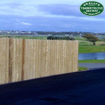 Round Top Closeboard Timber Fencing Panel | Quality Garden Fence | Wood ...