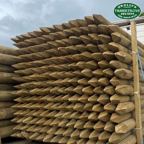 Tree Stakes | Round Timber Posts