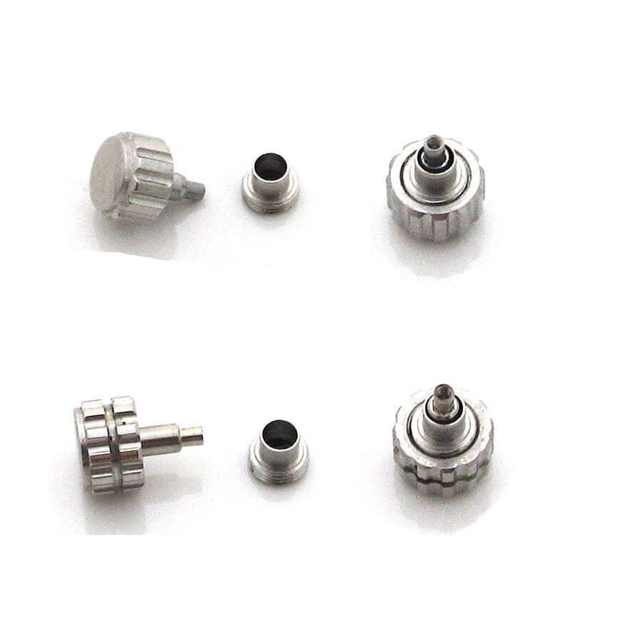 For Casio Screw Down Locking WATCH CROWN & Tube Silver Replacement ...
