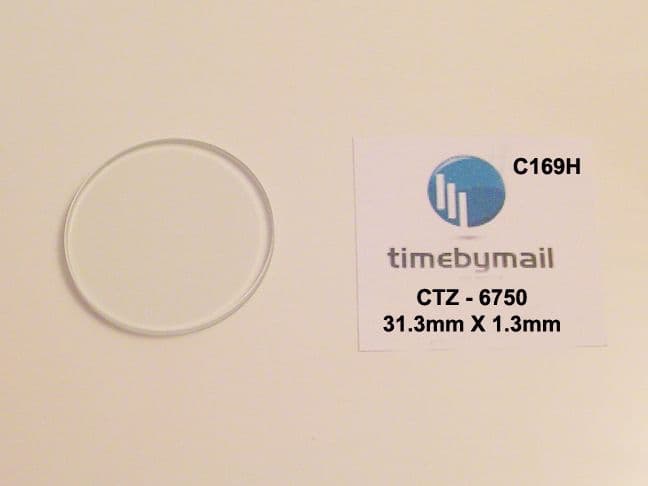 For CITIZEN 6750 G70196 Chronograph Watch Glass Crystal 31 3mm Spare Part