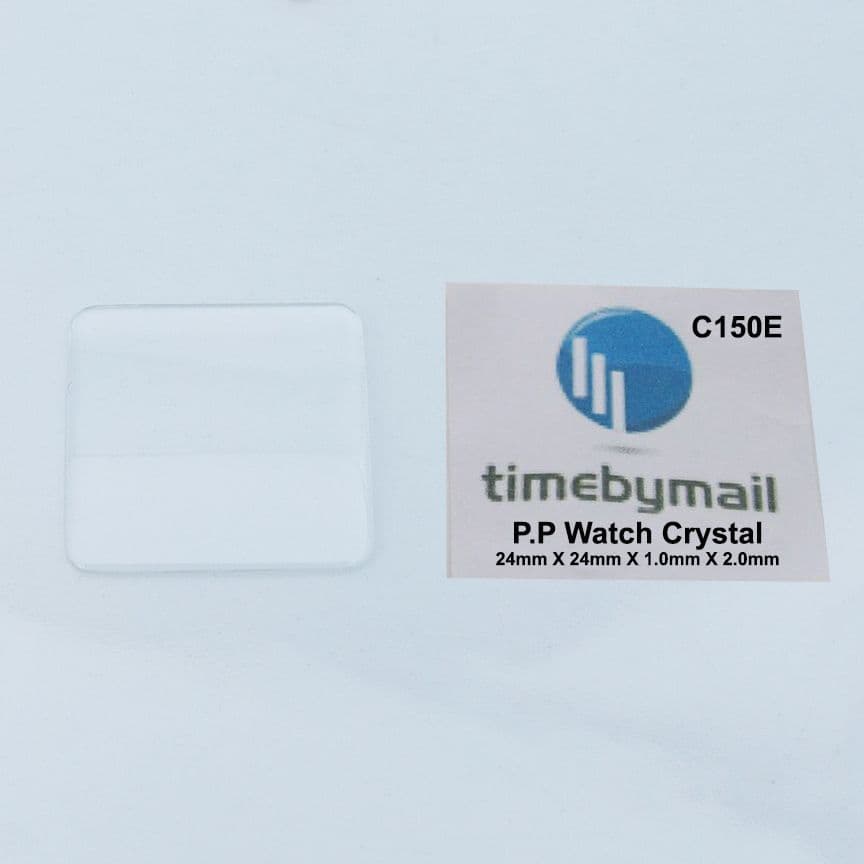 For PATEK PHILIPPE Watch Glass Crystal 24mm X 24mm X 1mm X 2mm Spare Part