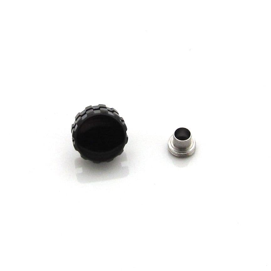 For TAG HEUER Black Screw Down Locking WATCH CROWN & Tube