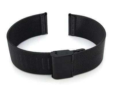 Mens Ladies Watch Strap SHARK MESH CHAINMAIL Stainless Steel Band Bracelet