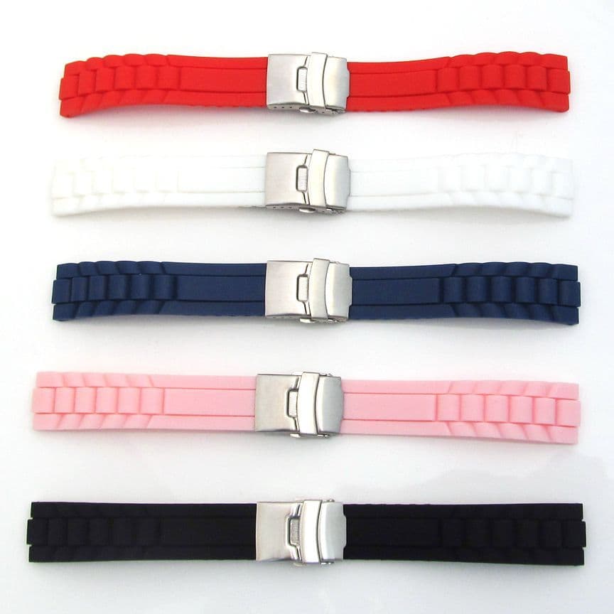 Silicone Rubber Strap / Deployment Clasp | Watch Straps and Bands ...