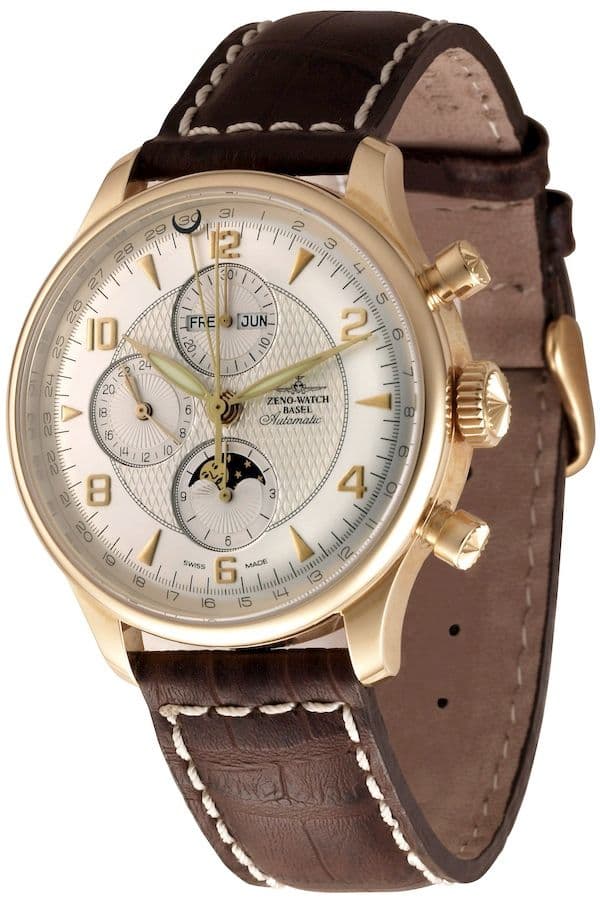 Zeno Godat II Chronograph full calendar - Limited edition in 18ct Red gold