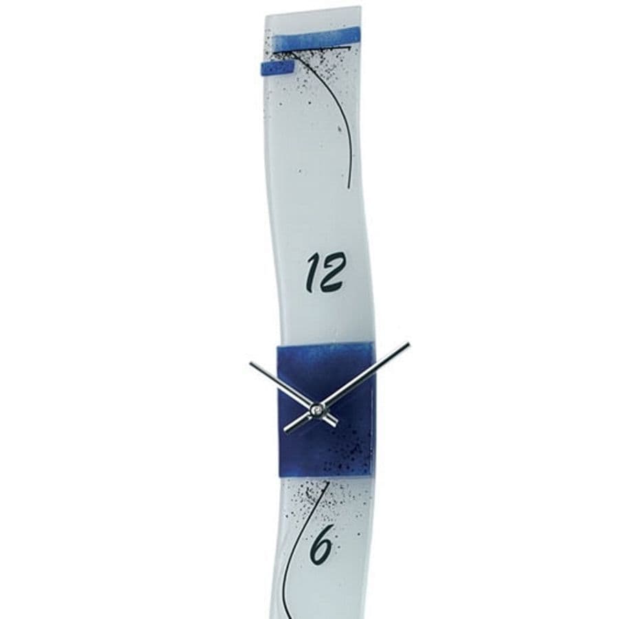 AMS 9370 Modern Abstract Art Glass Wall Clock