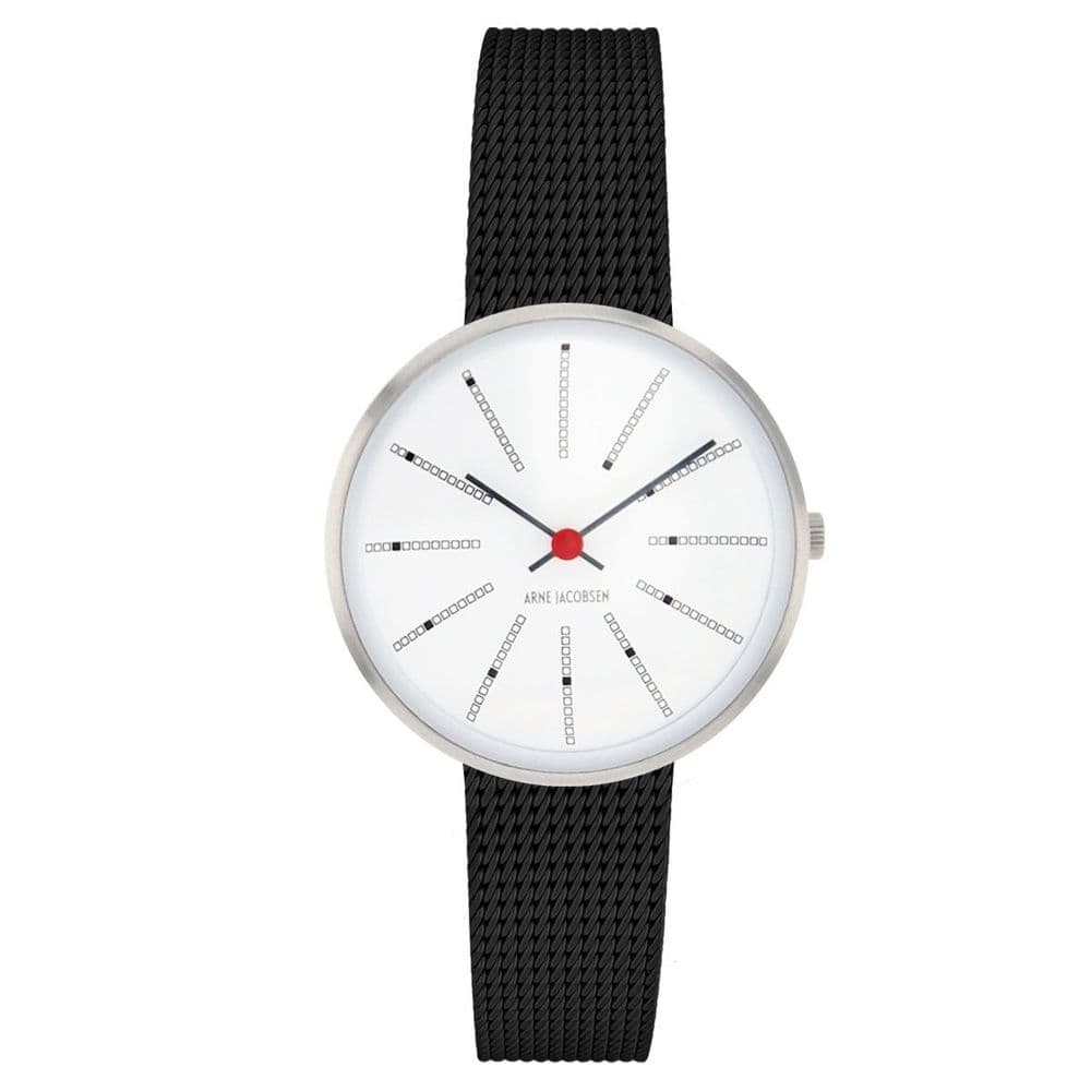 Arne Jacobsen Bankers Watch X-Small 30mm with Black Mesh Strap 53100-1410