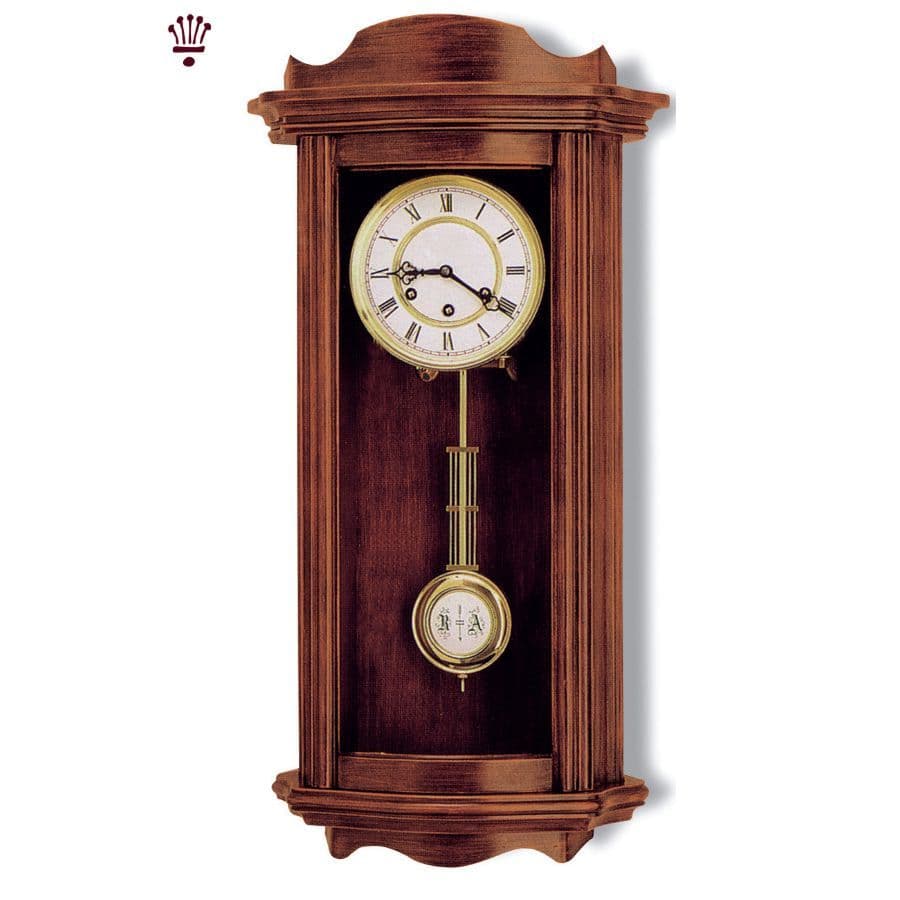 Billib Medway Mechanical Wall Clock In Walnut Finish