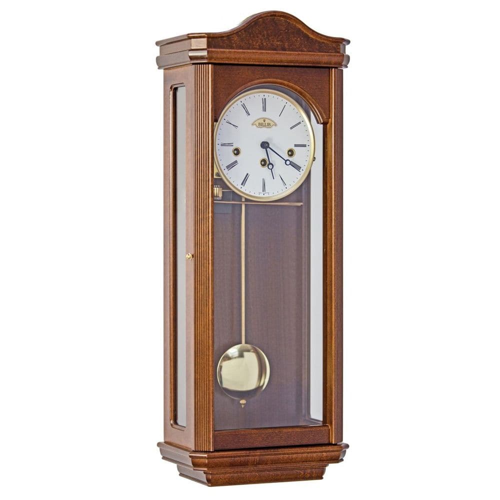 Billib Norton Mechanical Wall Clock in Walnut Finish