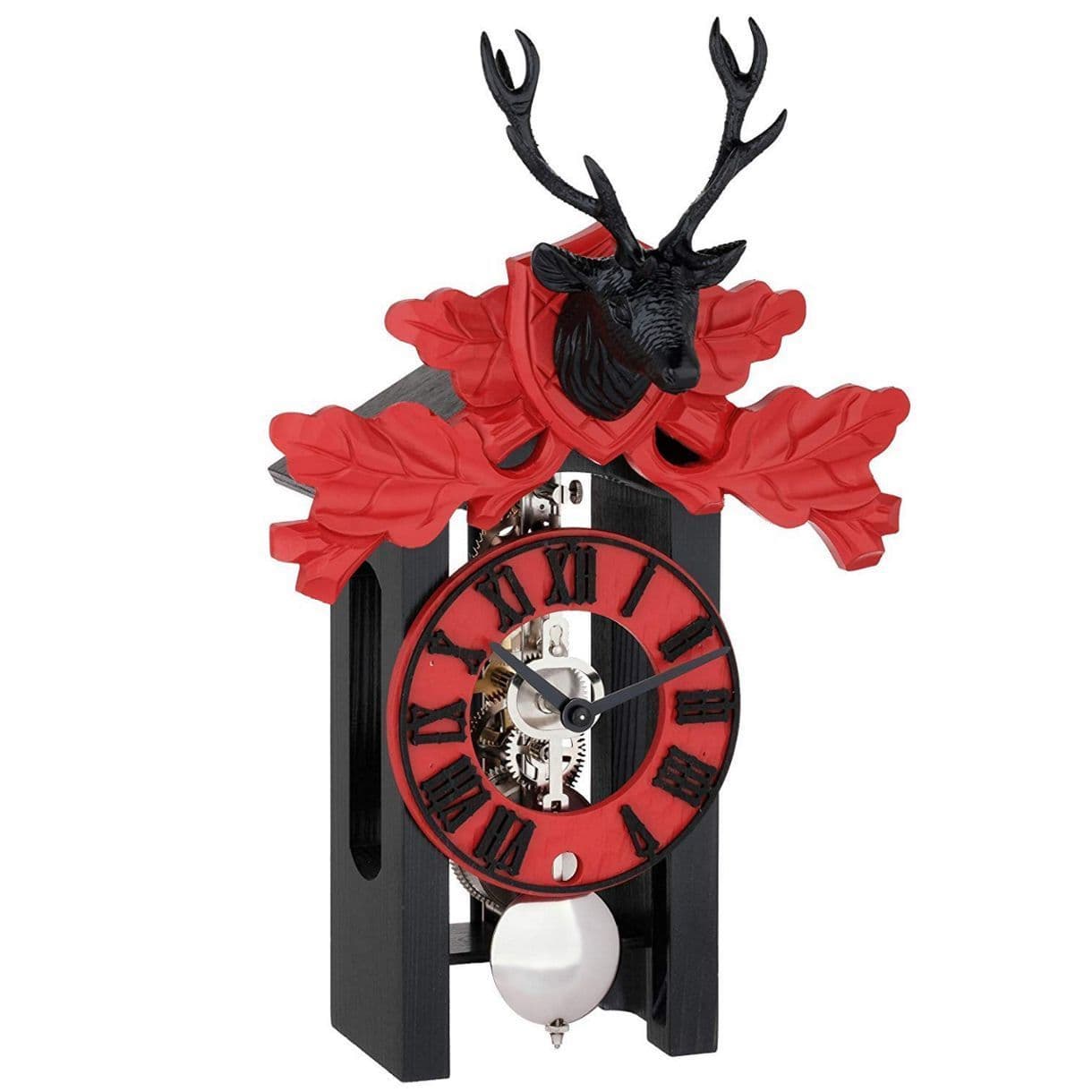 Hermle 23032-740721 Black Novelty Mechanical Wall Clock