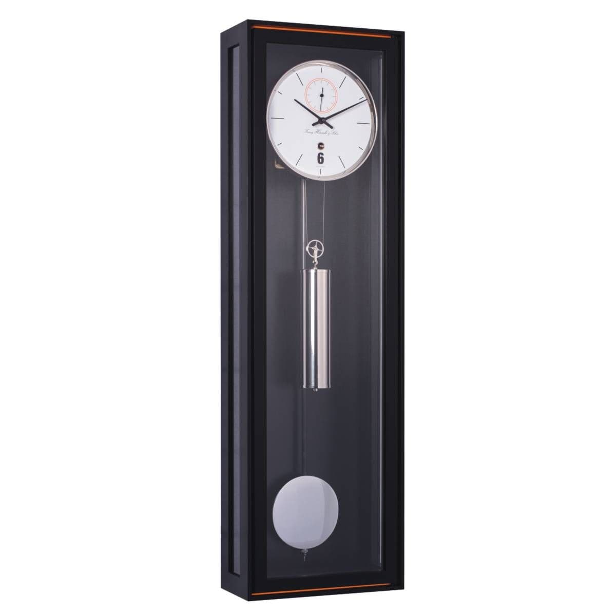 Hermle 70991-740761 31 Day Regulator Black Wall Clock