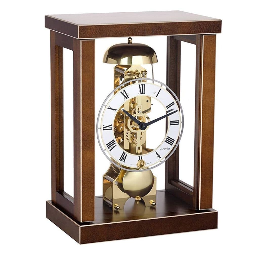 Hermle Clocks 23056-030791 Walnut Table Clock