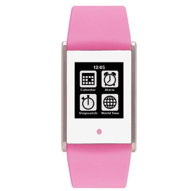 Phosphor Touch Time Watch with Pink Silicone Strap TT006