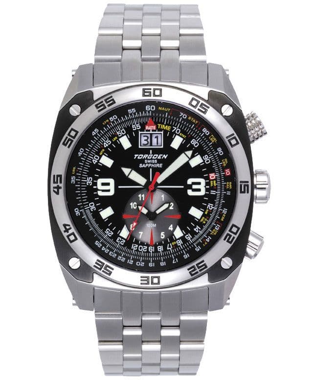 Torgoen Swiss T7 Series Pilot Watch 12Hr Dual Time T07201