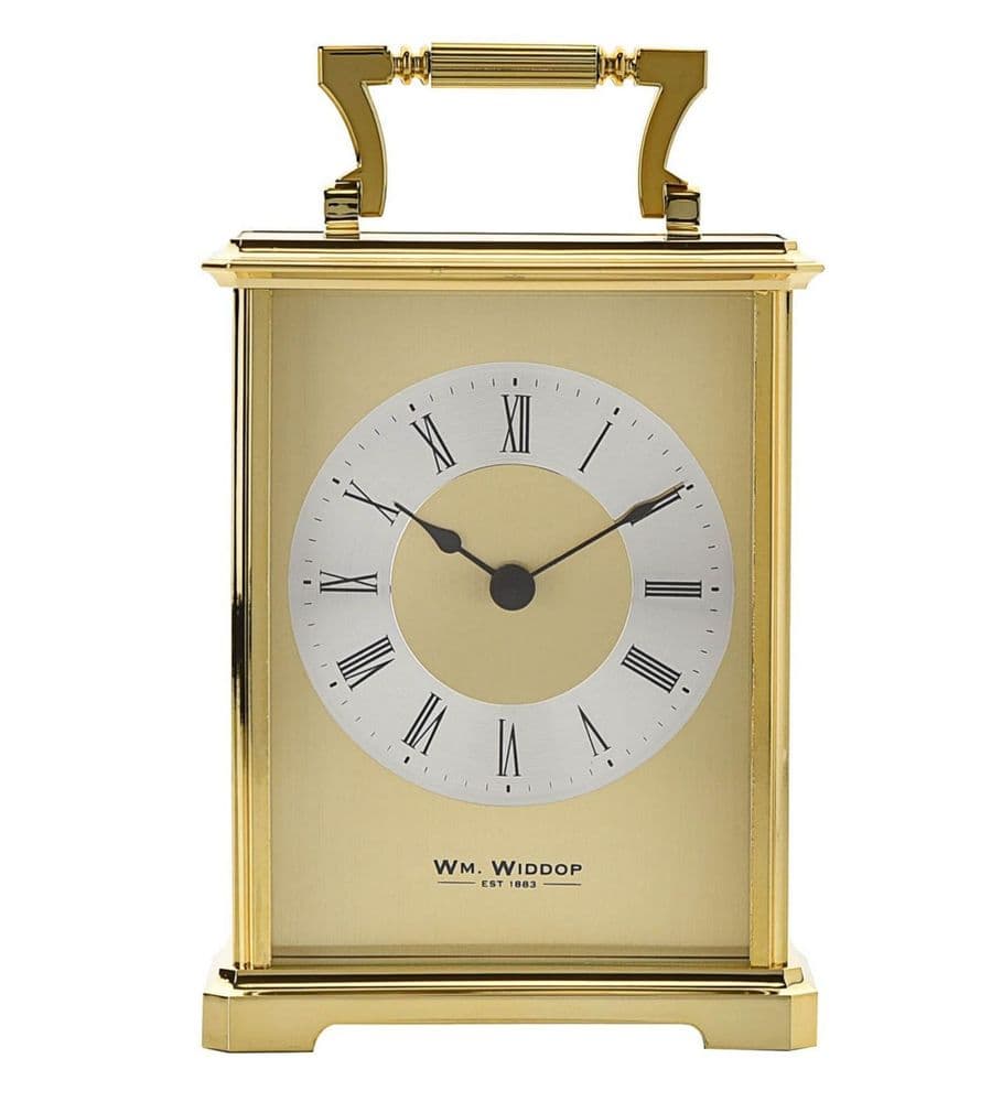 Widdop Gold Tone Quartz Carriage Clock W2406