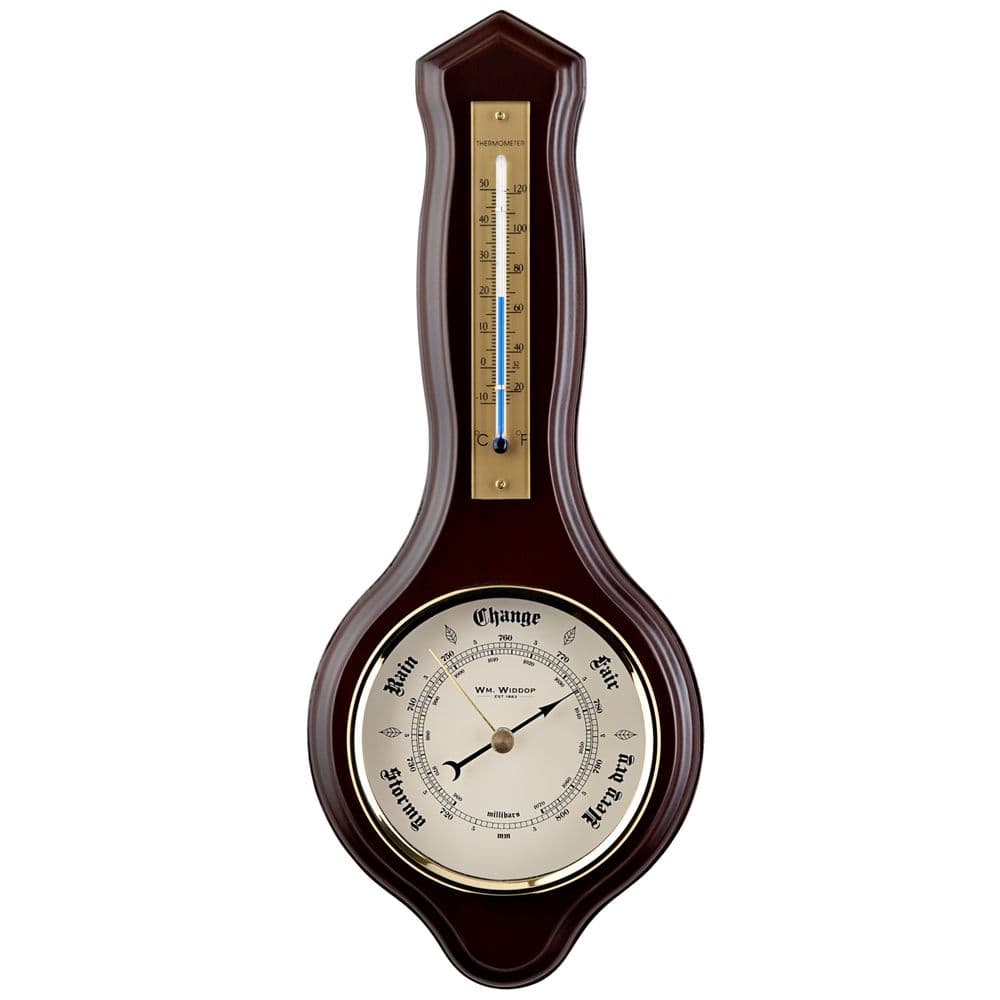 Widdop Wooden Barometer and Thermometer W7935