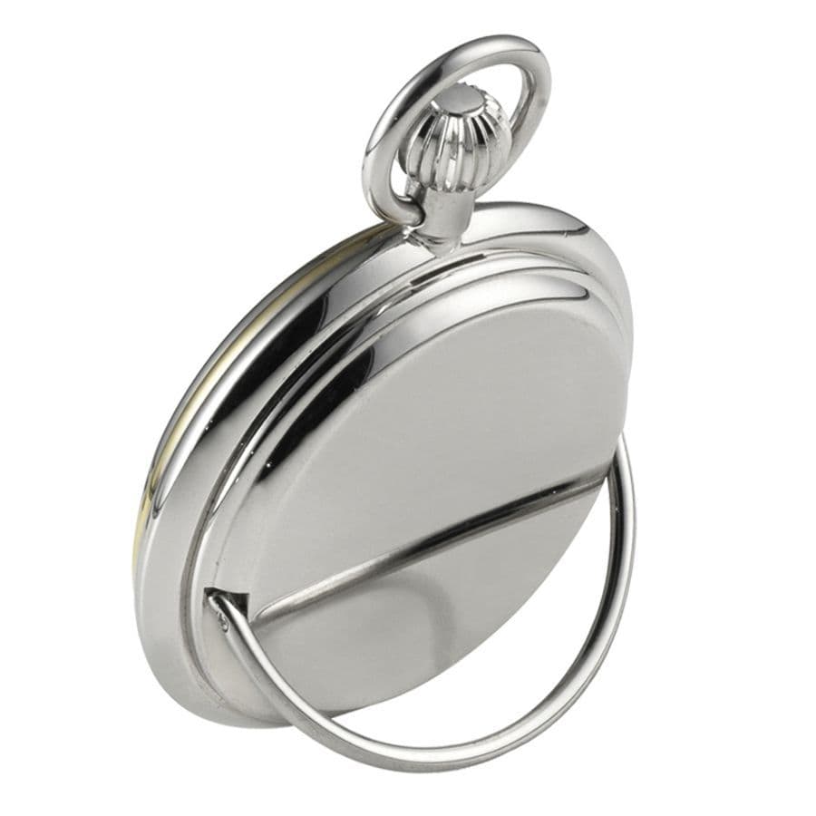 Woodford Chrome Moon Dial Pocket Watch 1039