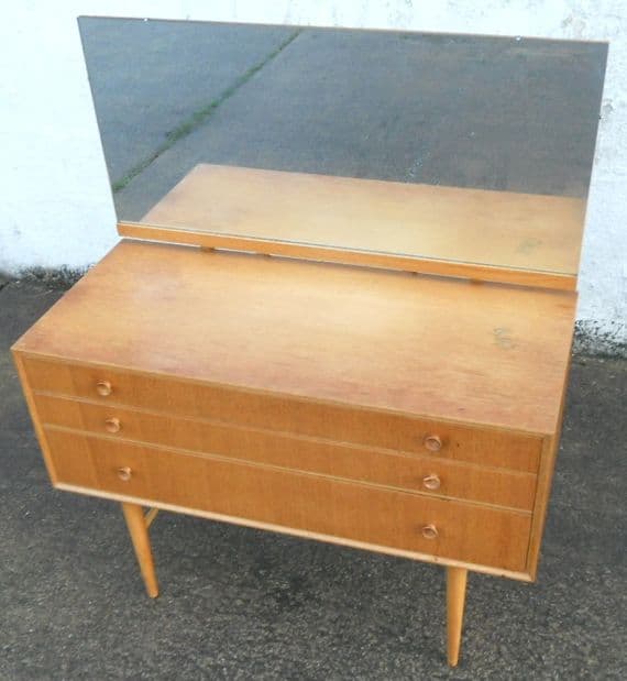 1960 s Light Wood Retro Dressing Table by Meredew