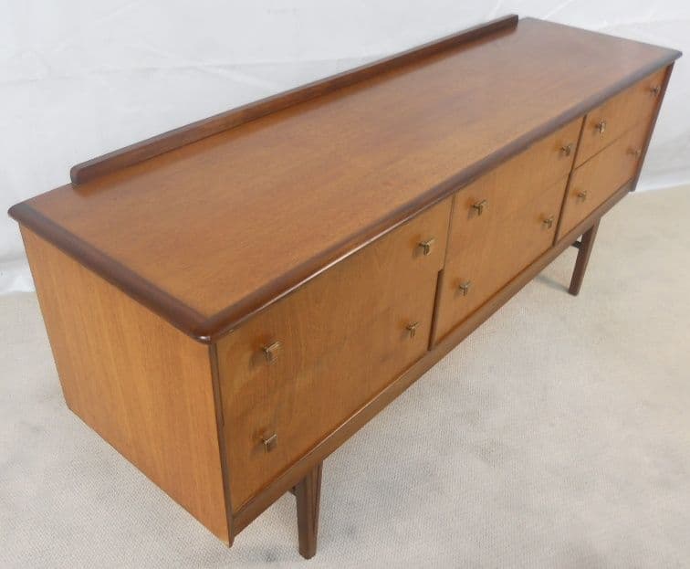 1960 s Teak Long Retro Sideboard with Storage Drawers - SOLD