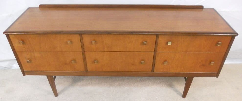 1960 s Teak Long Retro Sideboard with Storage Drawers - SOLD