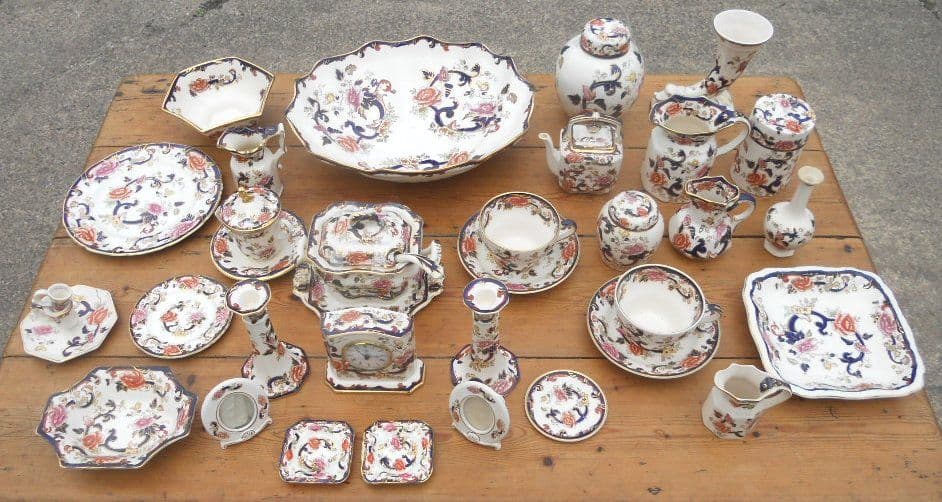 Collection of Mason s Ironstone Mandalay Pattern China