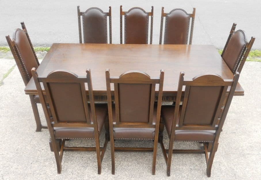 Dining Table & Eight Chairs by Jaycee - SOLD