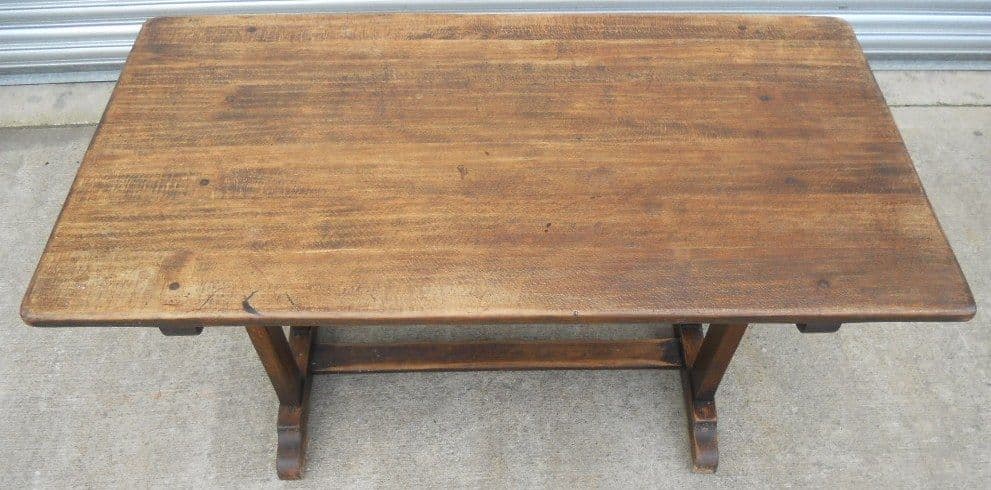 Elm Refectory Dining Table by Ercol - SOLD