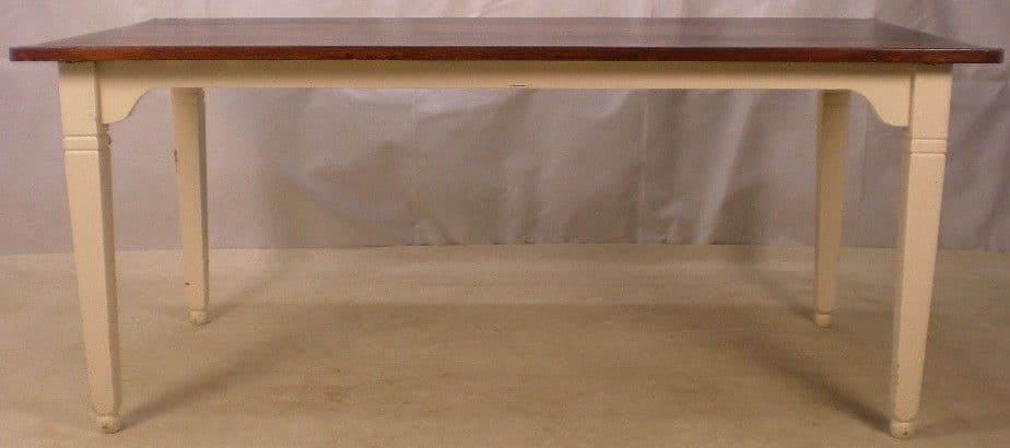 Farmhouse Style Kitchen Dining Table Painted Base