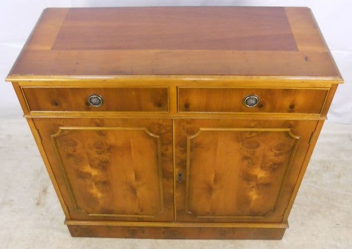 Georgian Style Small Yew Sideboard - SOLD