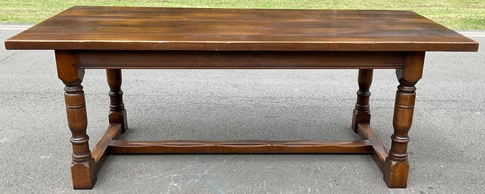 Heavy Oak Large Refectory Dining Table