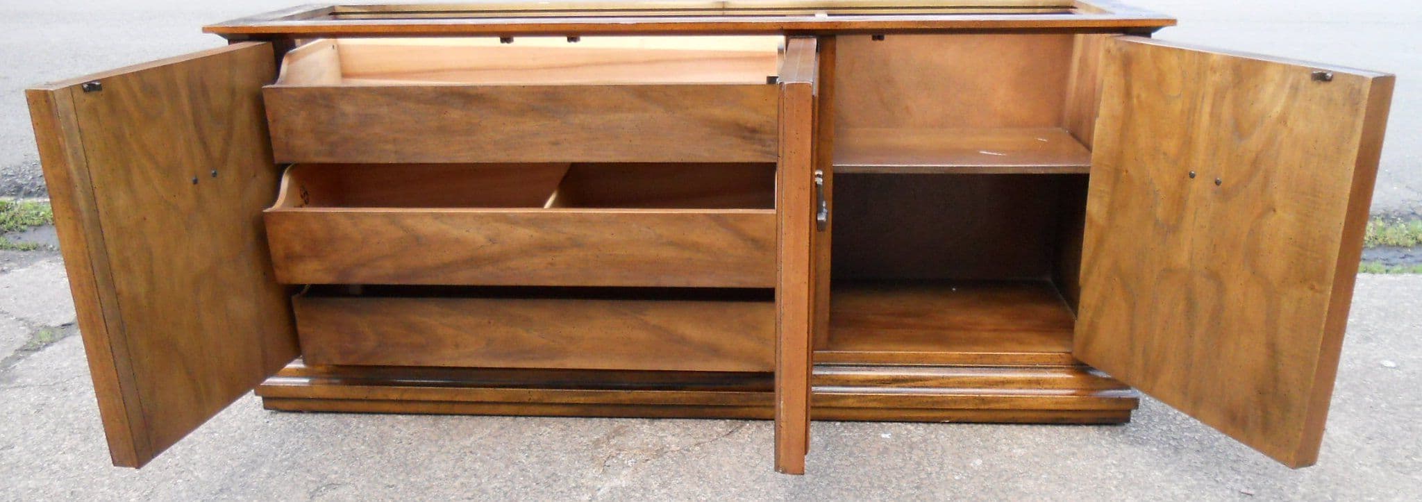 Large Oak Display Cabinet by Drexel - SOLD