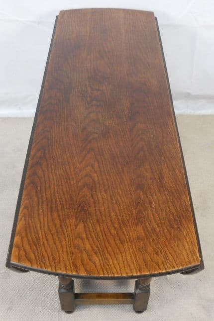 Large Round Oak Gateleg Dining Table to Seat Ten - SOLD