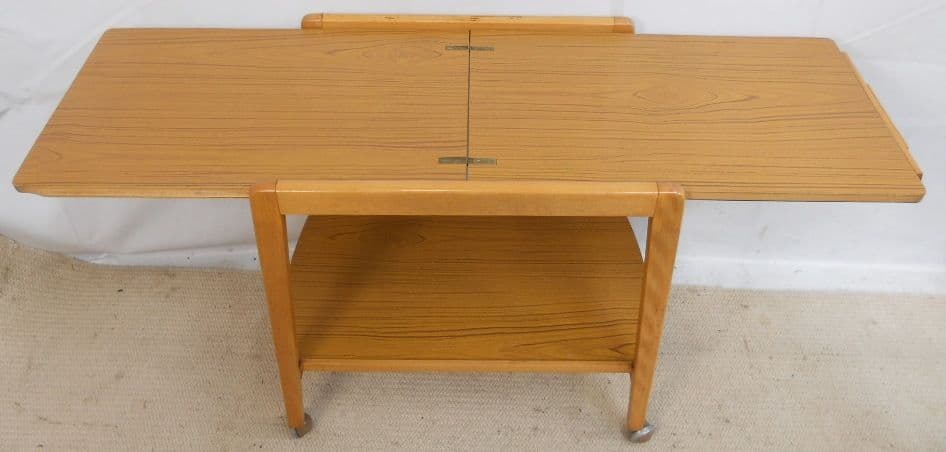 Light Wood Extending Tea Trolley - SOLD