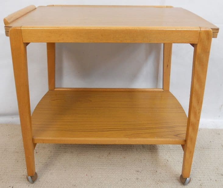 Light Wood Extending Tea Trolley - SOLD
