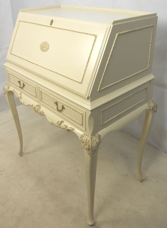 Louis Style Painted Ladies Writing Bureau - SOLD
