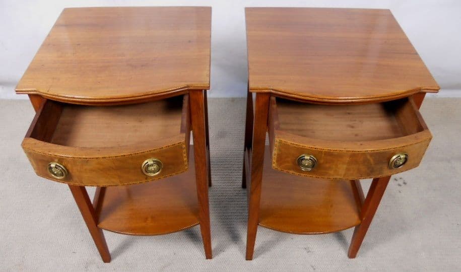 Pair Mahogany Lamp Tables Stands - SOLD