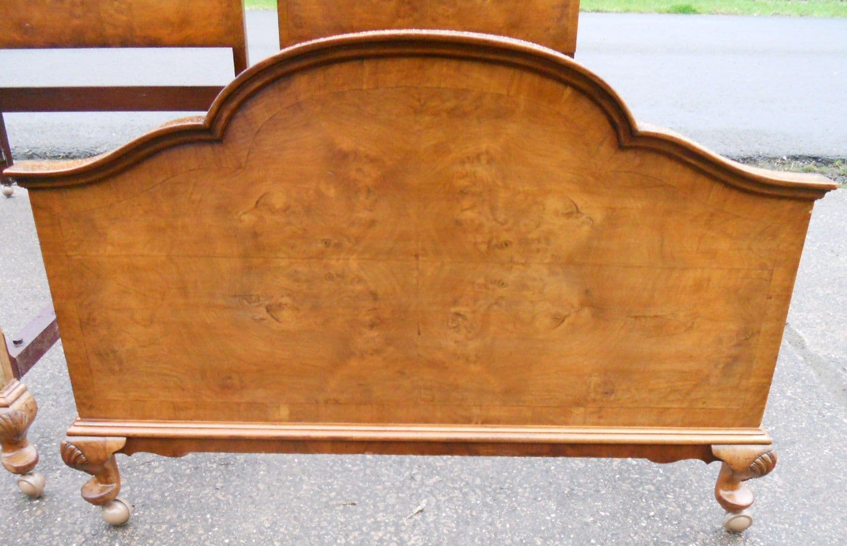 Pair Walnut Single Beds