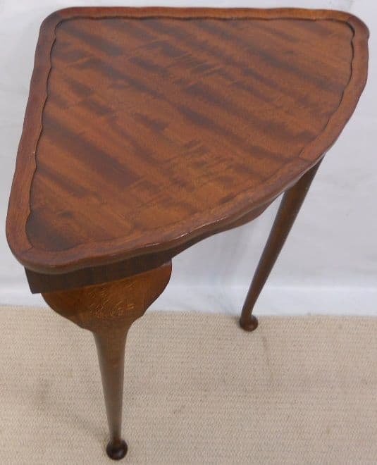 Queen Anne Style Corner Console Table Stand - SOLD