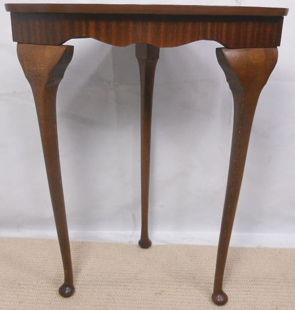 Queen Anne Style Corner Console Table Stand - SOLD